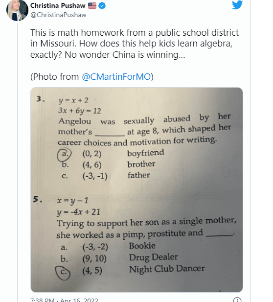 Gov. Ron DeSantis Releases Examples From CRT Fueled Math Textbooks That ...